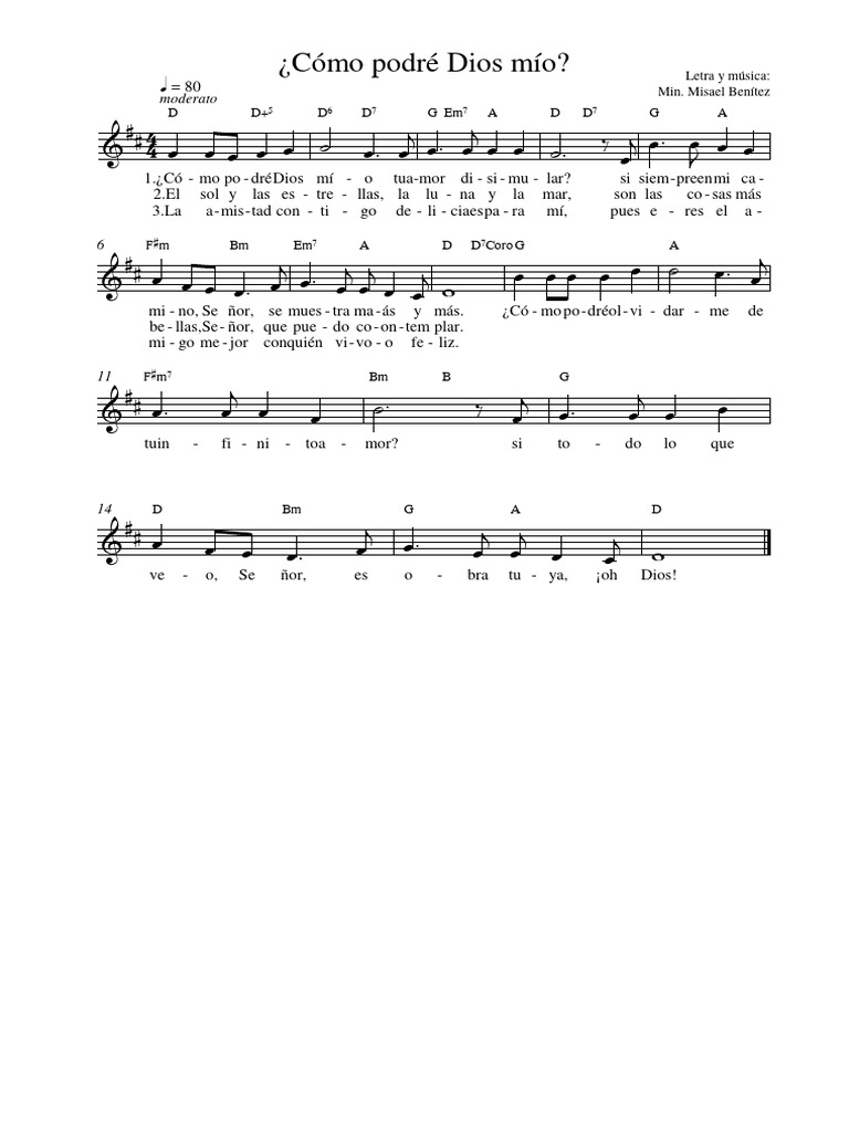 Cómo Podré Dios Mío | PDF
