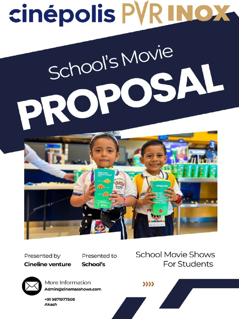 School Movie Shows For Students Poposal | PDF