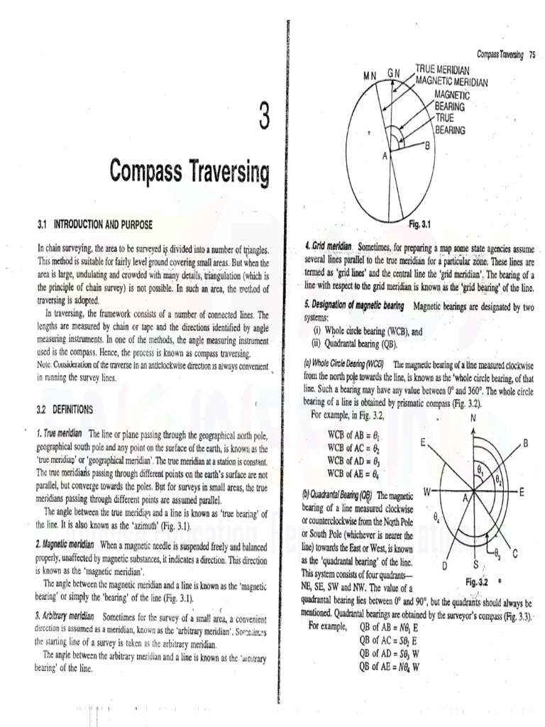 COMPASS TRAVERSING | PDF
