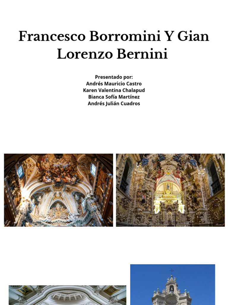 Francesco Borromini Y Gian Lorenzo Bernini | PDF