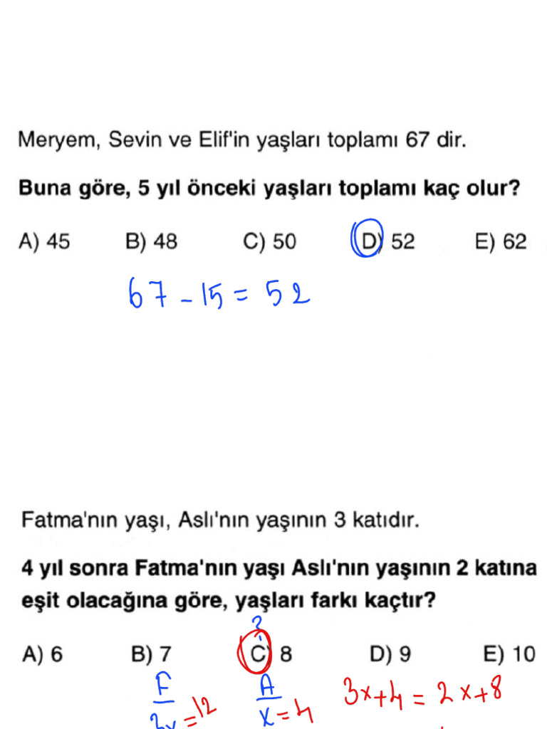 Yaş Problemleri - 240723 - 183608 | PDF