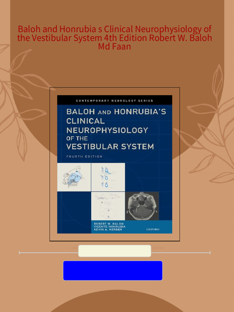 Full Download Baloh and Honrubia S Clinical Neurophysiology of The ...