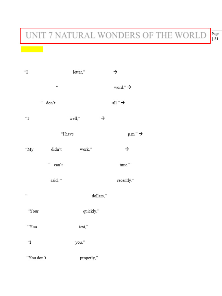 UNIT 7 EXTRA | PDF | Water