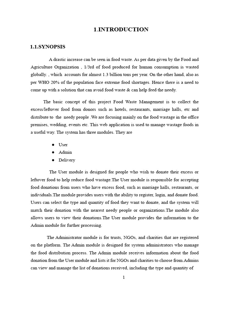 Food Waste Management System Final To Show | PDF | World Wide Web ...