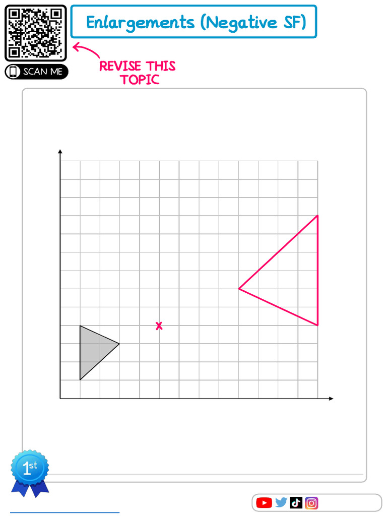 Enlargements (Negative Scale Factor) Edexcel Solutions | PDF | Geometry ...