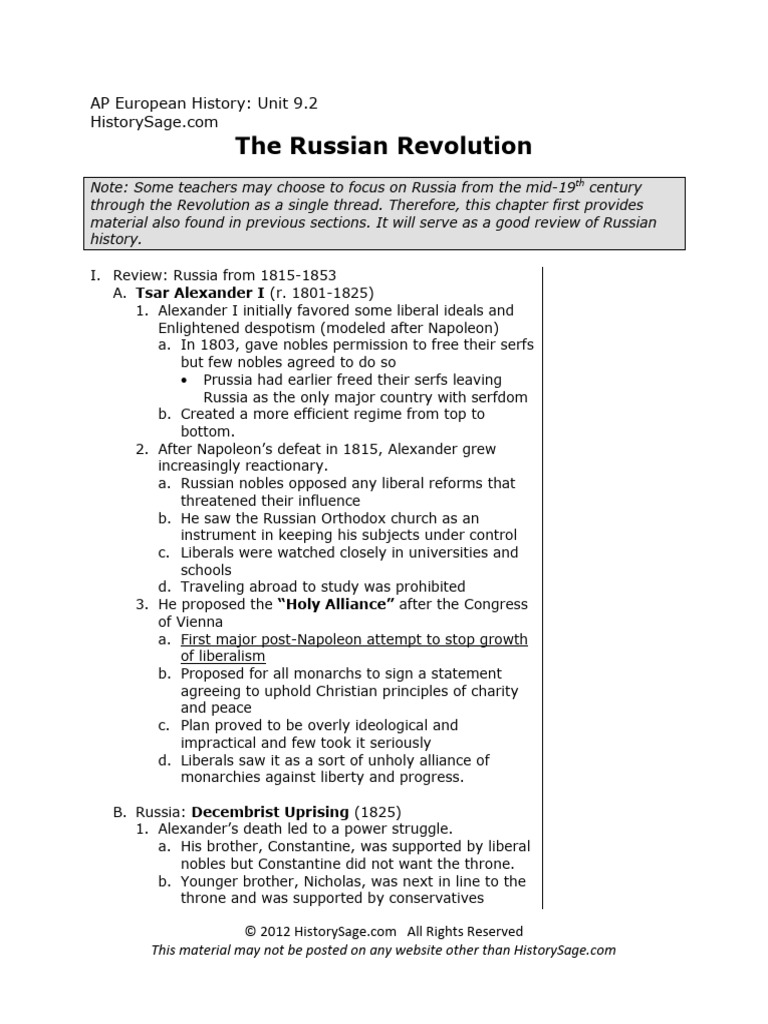 20-Russian Revolution | PDF | Vladimir Lenin | Russian Empire