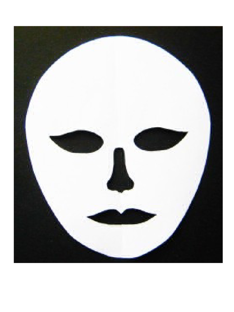 Velencei Maszkok Sablon | PDF