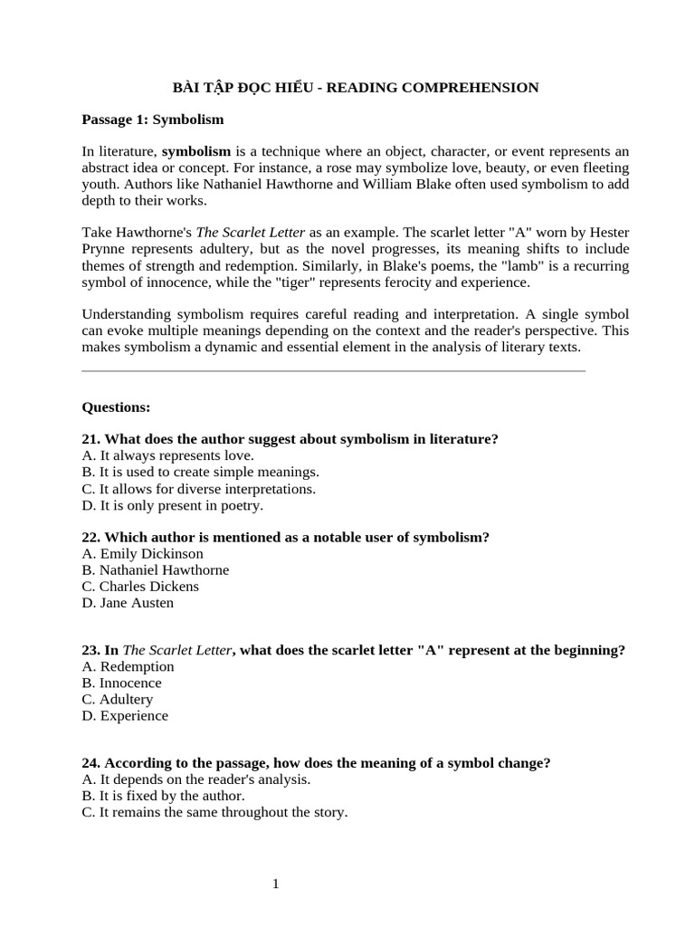 Symbolism in The Scarlet Letter | PDF | The Scarlet Letter | Sherlock ...