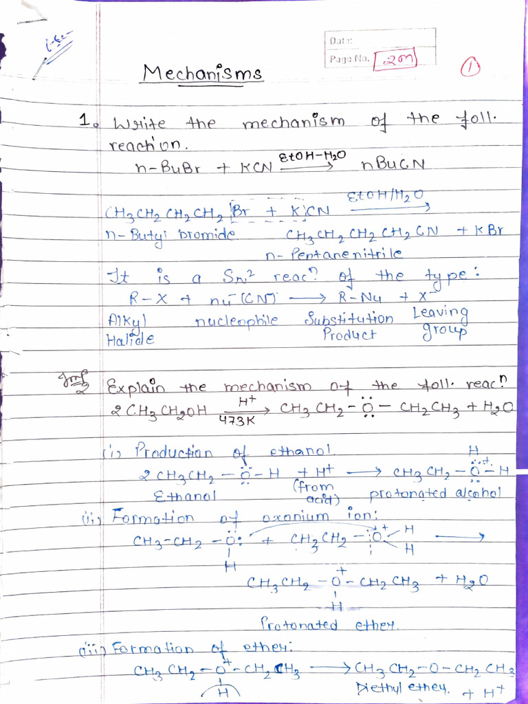Name Reaction, Test Notes | PDF | Organic Chemistry | Chemistry