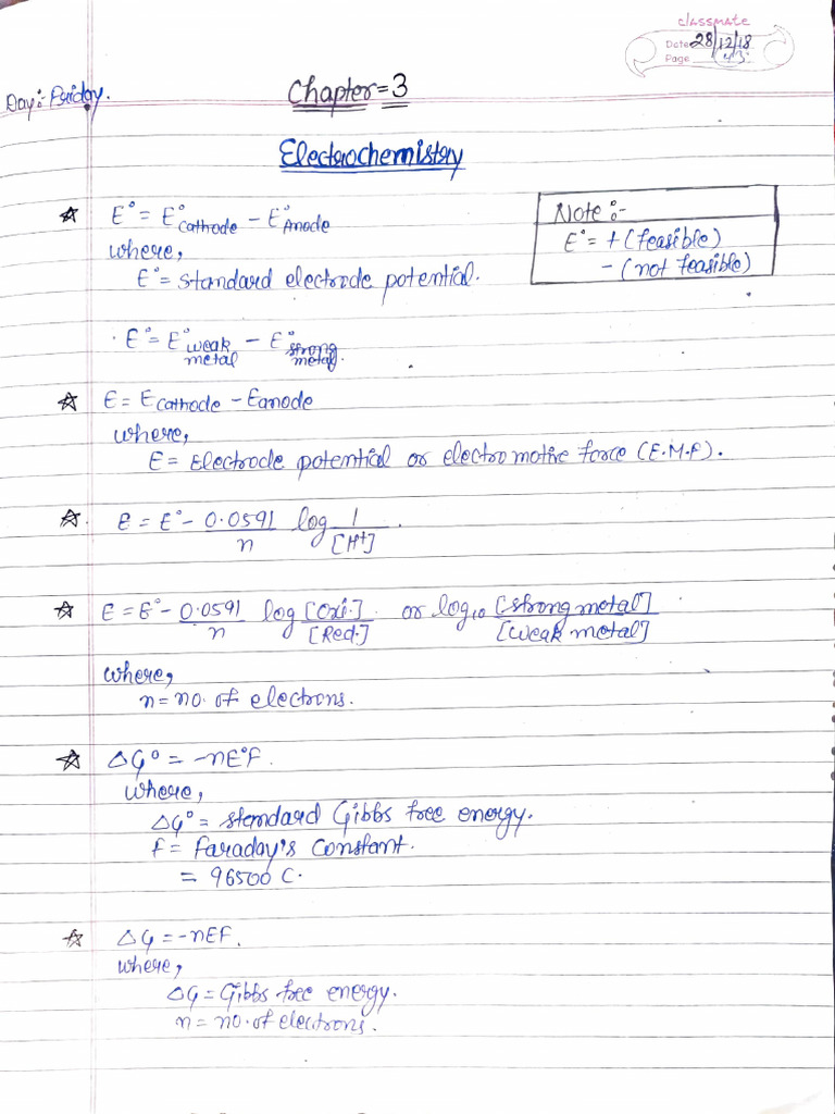 Electrochemistry Numericals | PDF | Chemistry | Physical Chemistry