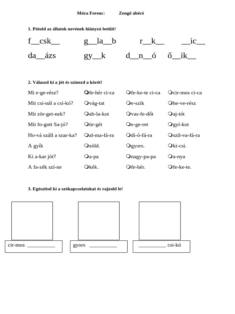 Zengő Feladatlap | PDF