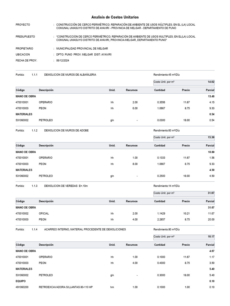 Acu Final Umasuyo | PDF | Hormigón | edificio