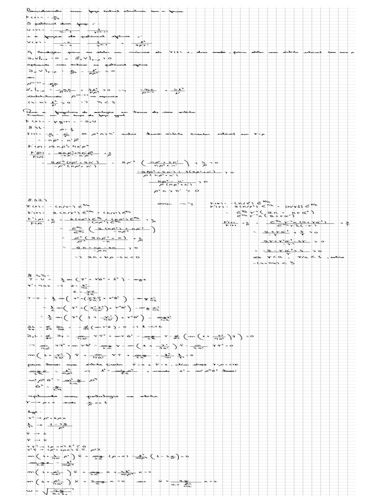 Lista de Mecânica - Capítulo 8 | PDF