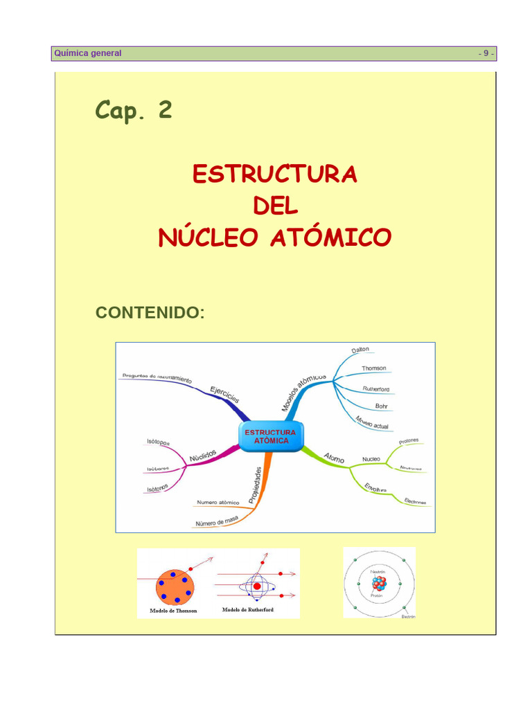 Estructura del Núcleo Atómico | PDF | Átomos | Núcleo atómico