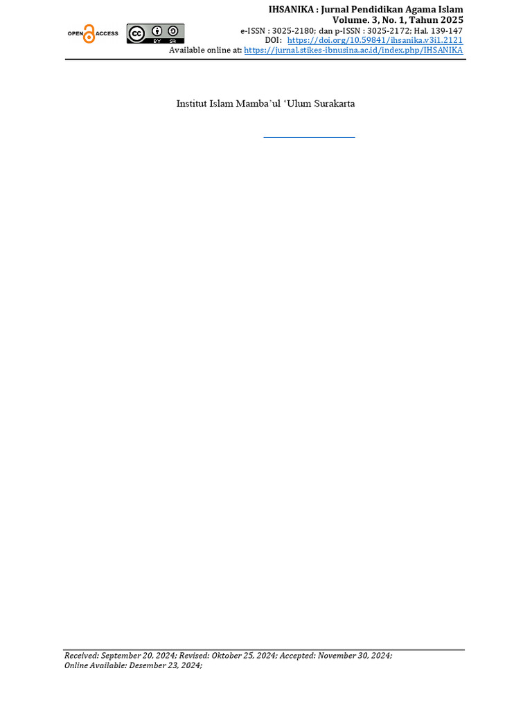 Problematika Pendidikan Islam Di Indonesia Masa Ki | PDF