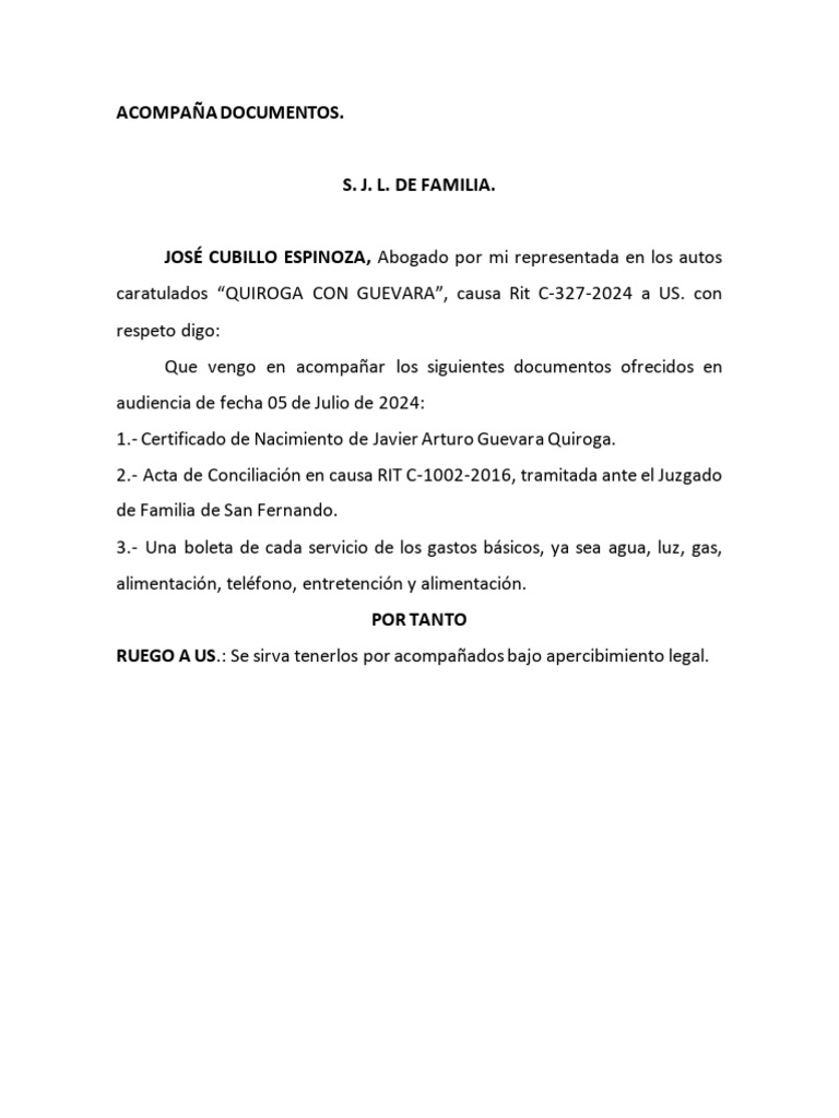 Acompaña Documentos | PDF