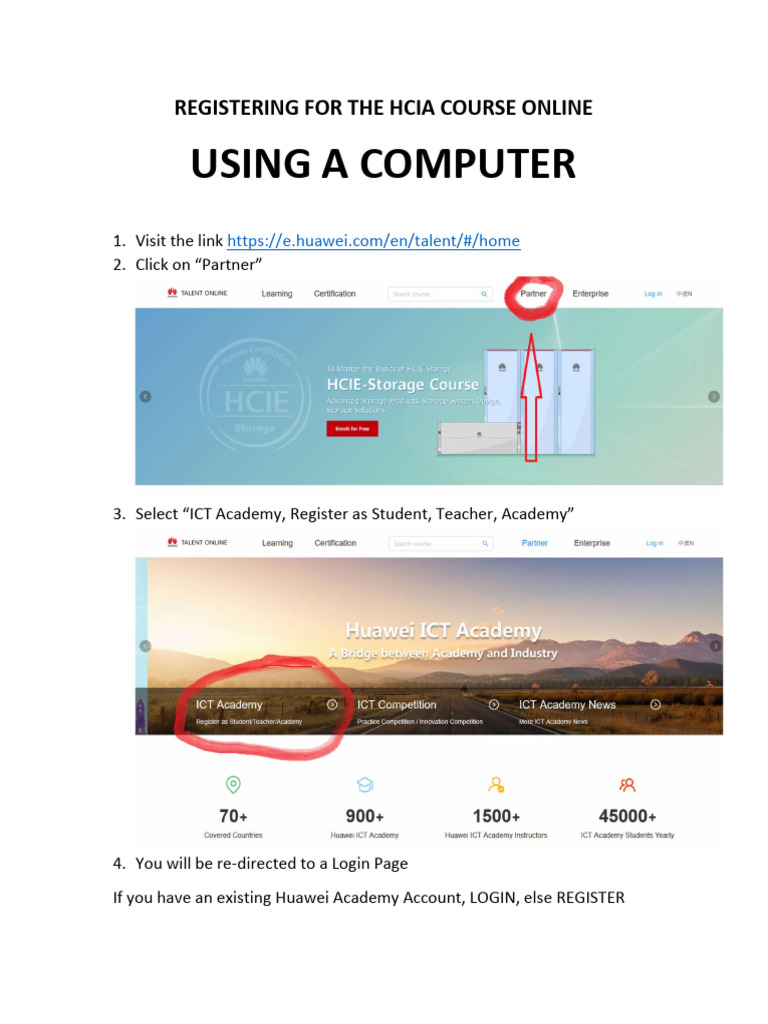 Huawei Class Registration | PDF | Login | Computer Security