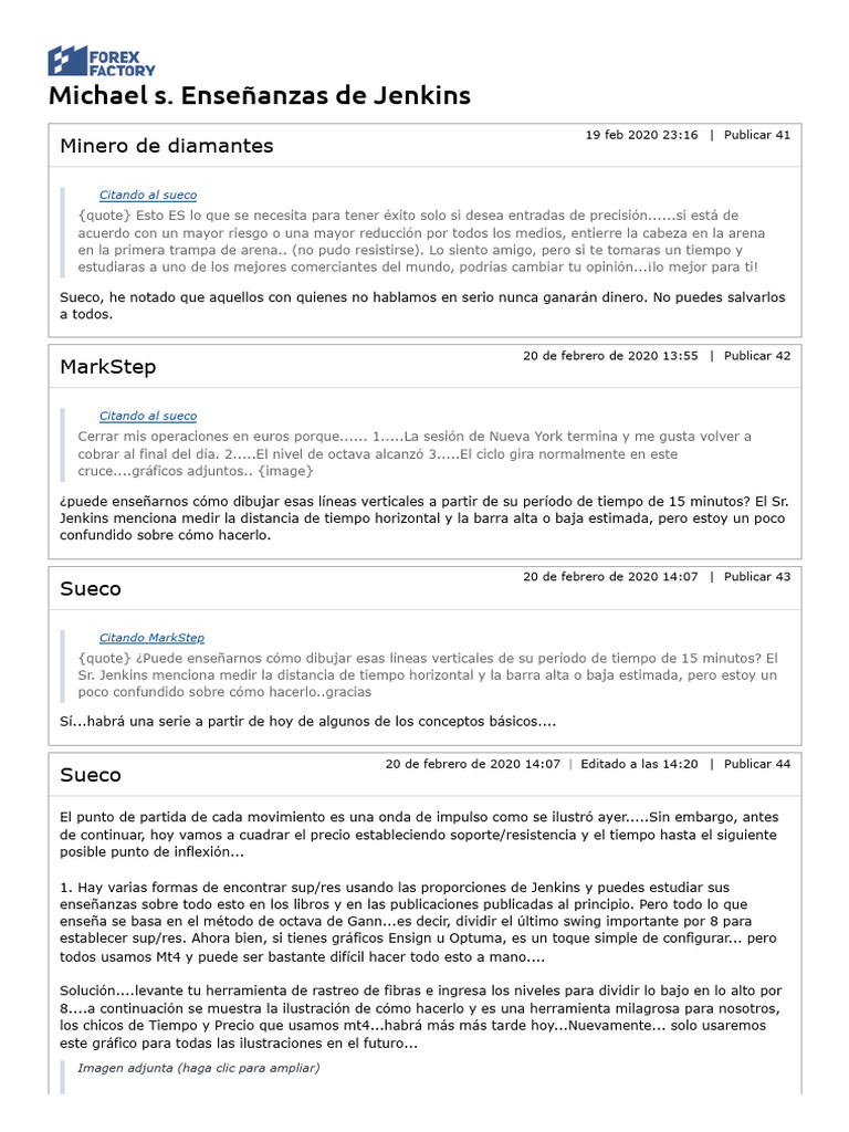 Michael S. Jenkins Teachings - Page 3 - Forex Factory | PDF | Mercados ...