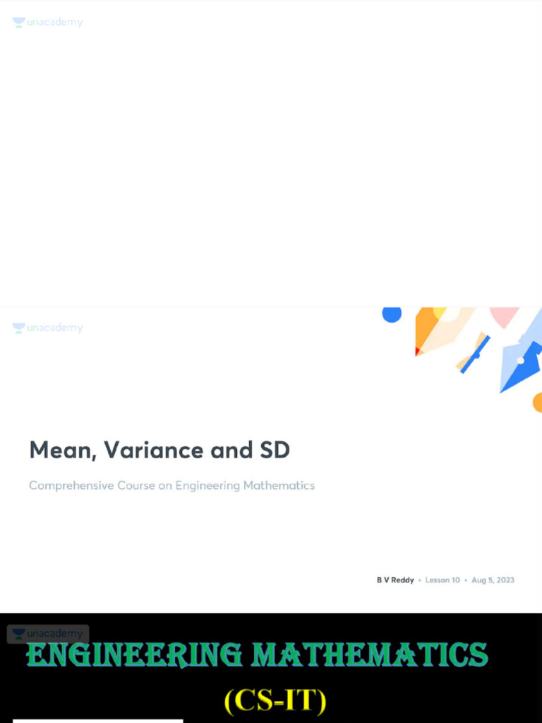 Mean Variance and SD With Anno 1728011739012 | PDF