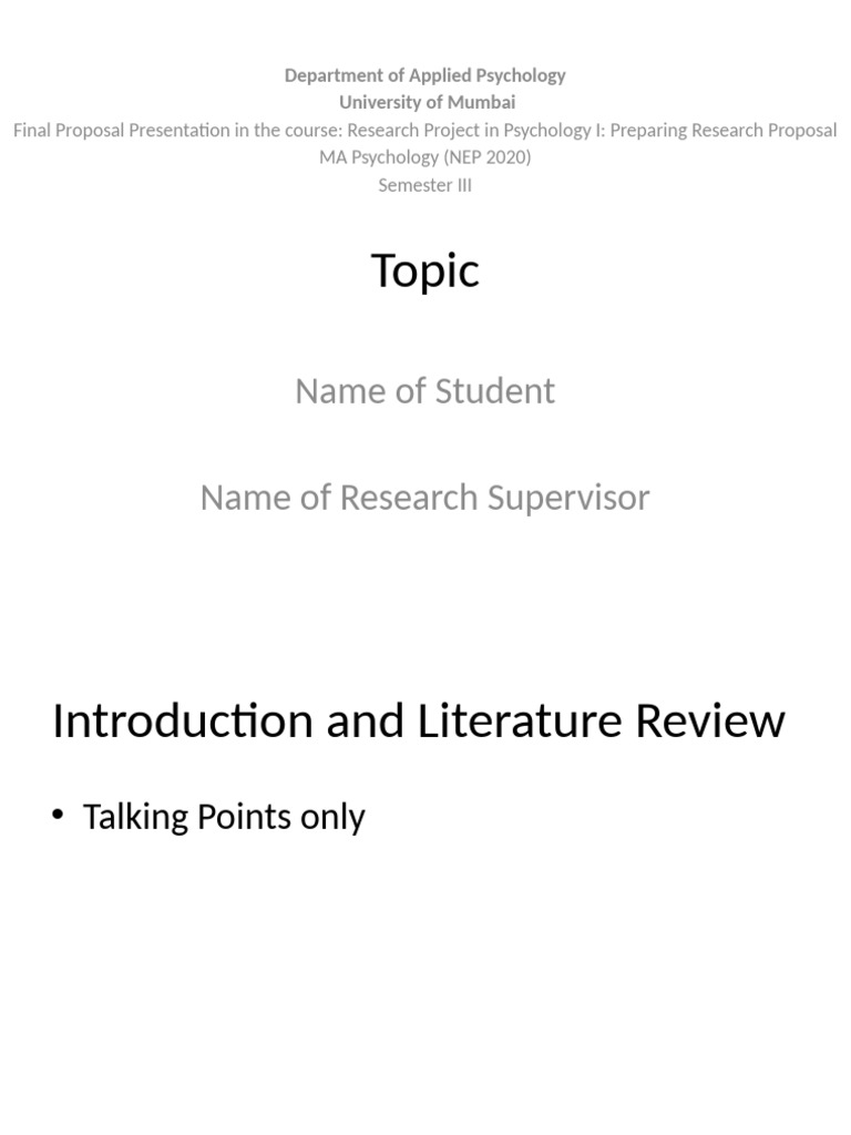 Final Proposal Presentation | PDF