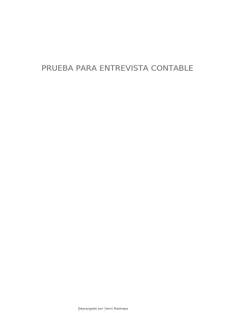 prueba-para-entrevista-ADMINISTRATIVA Y CONTABLE | PDF | Impuestos | Impuesto al valor agregado