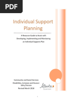 Individual Support Plan Template | PDF | Social Science | Law