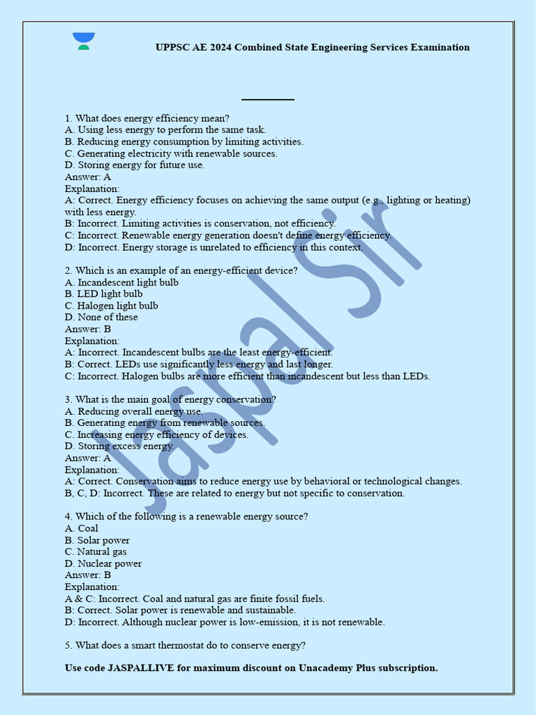Energy Conversion Principles - Ch3 - Practice Questions - Unlocked ...