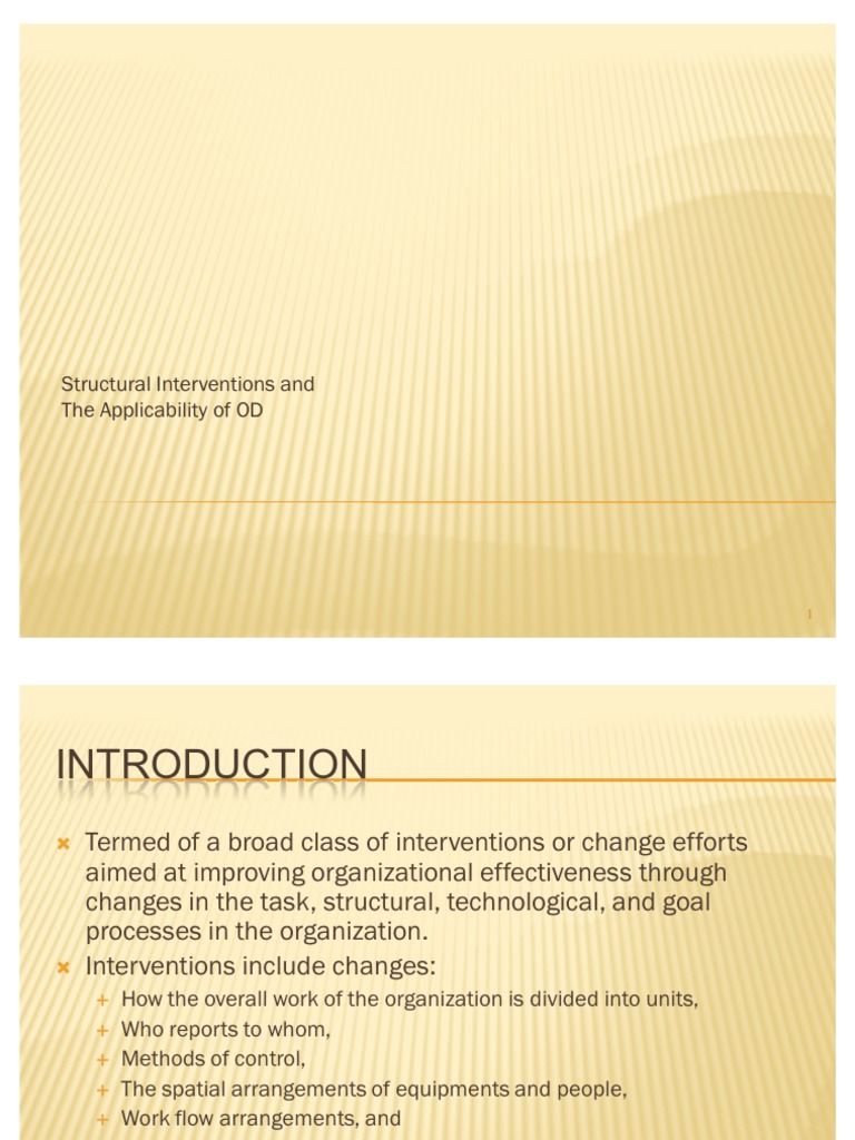 Structural Intervention | Download Free PDF | Business Process | Leadership