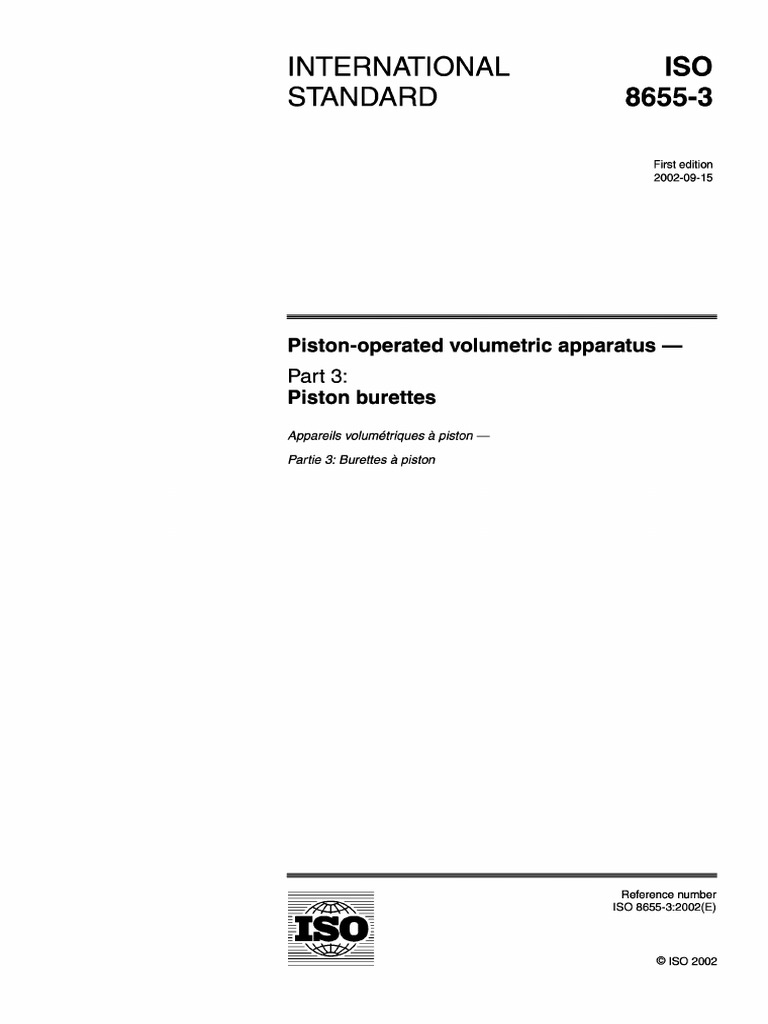 ISO 8655-3 Parte 2 | PDF