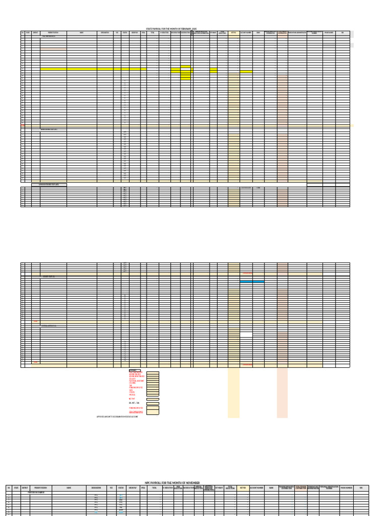 Edo Stste Payroll Template For 2025 | PDF | Payroll | Payments
