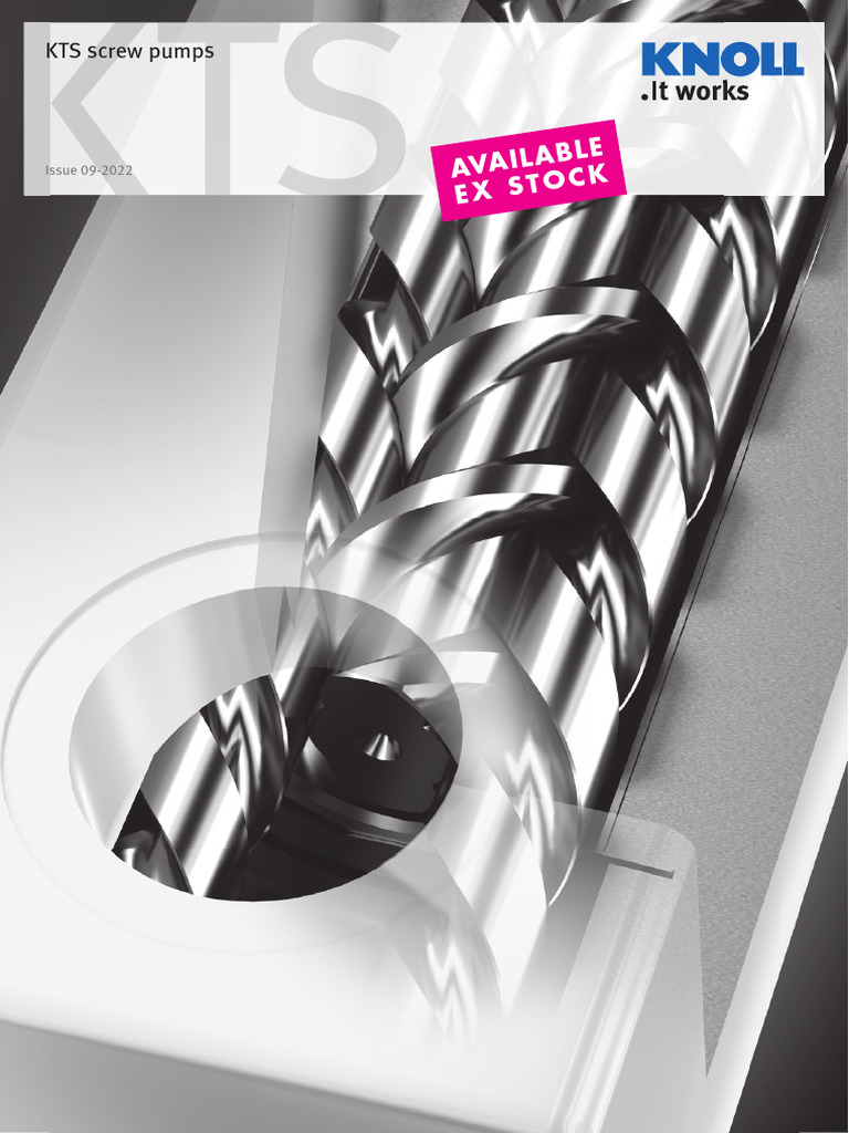 KNOLL Data Sheet Pumps Screw Pump KTS EN | PDF | Pump | Bearing ...