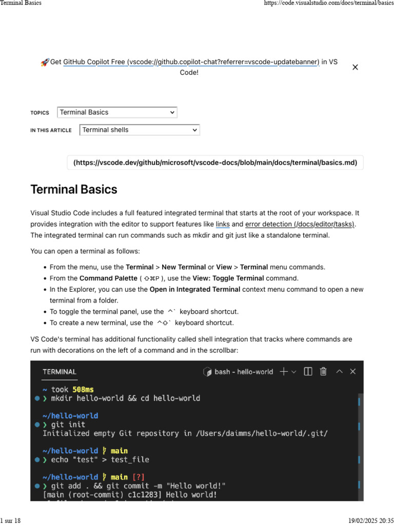 02-Terminal Basics | PDF | Keyboard Shortcut | Computer Keyboard