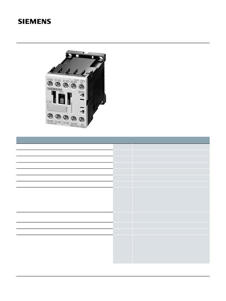 CONTACTOR SIEMES - PDF ORIGINAL | PDF | Alternating Current | Inductor