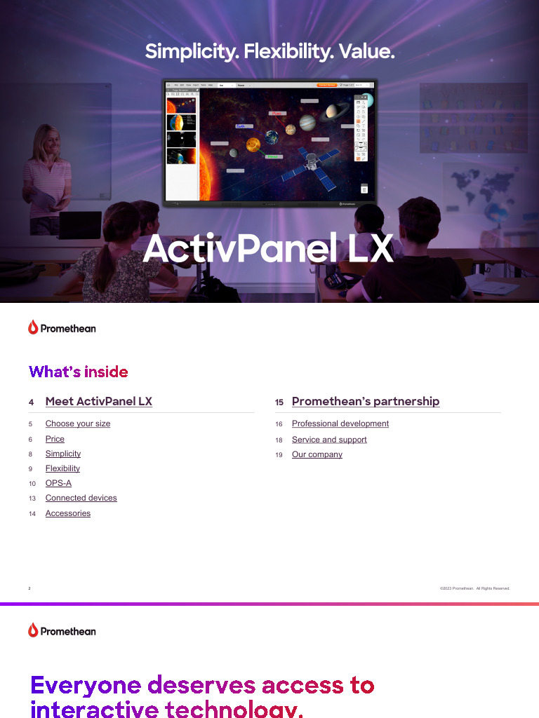 Promethean ActivPanel LX Guide | PDF | Google Play | Mobile App