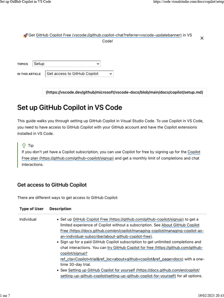 03-Set up GitHub Copilot in VS Code | PDF | Application Software ... 03-Set up GitHub Copilot in VS Code | PDF | Application Software ...