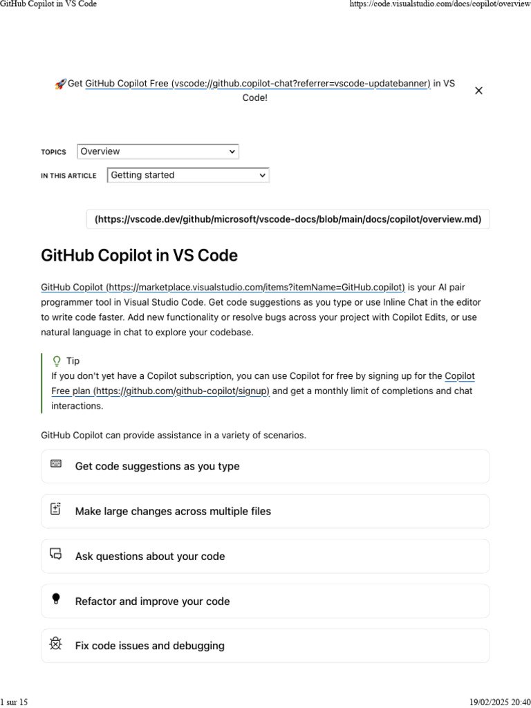 GitHub Copilot Guide for VS Code | PDF | Computer Programming | Software