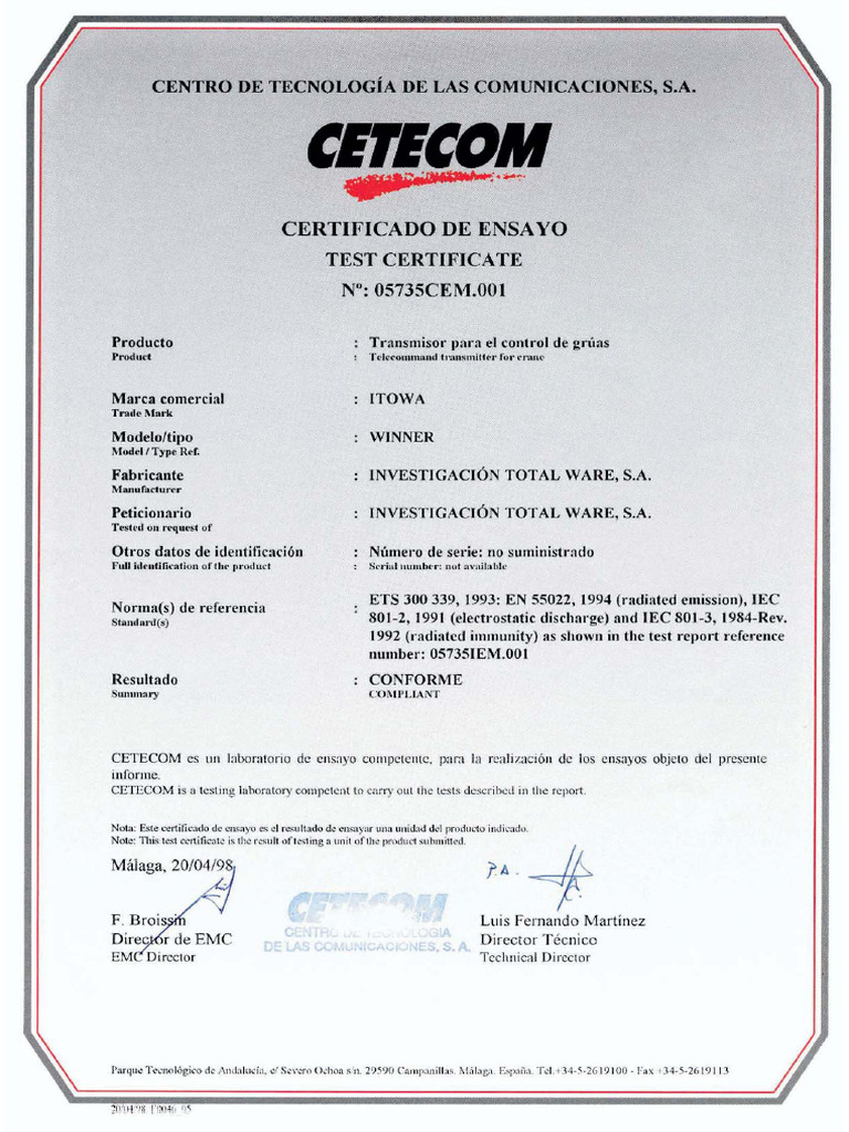 2.1 Cert_emc_winner | PDF