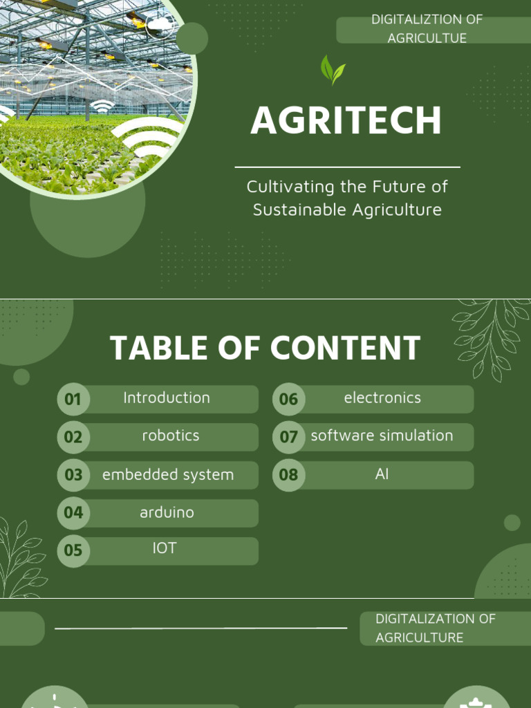 Digitalization of Agriculture | PDF | Internet Of Things | Embedded System