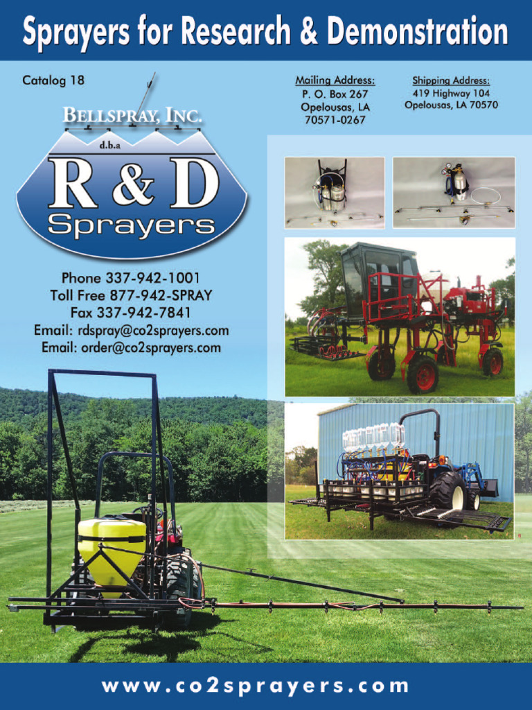 R&D Sprayers For Research 2018 | PDF