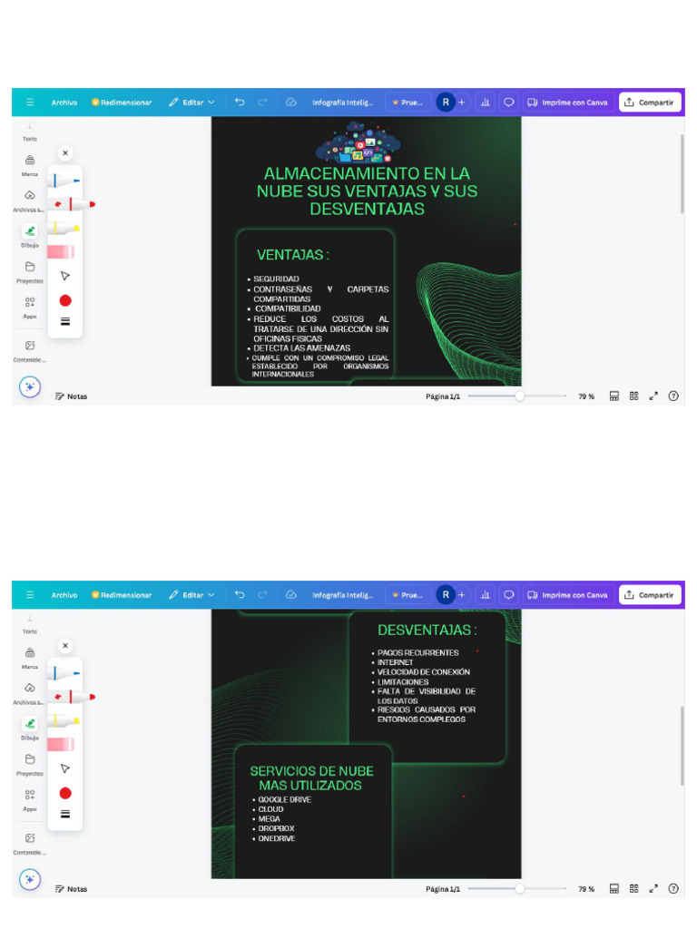 Infografia Ventajas y Desventajas de La Nube | PDF