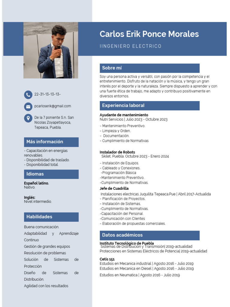 Currículum Carlos Ponce (1) | PDF