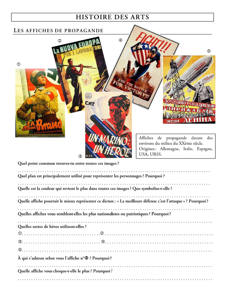 Histoire Des Arts Propagande | PDF