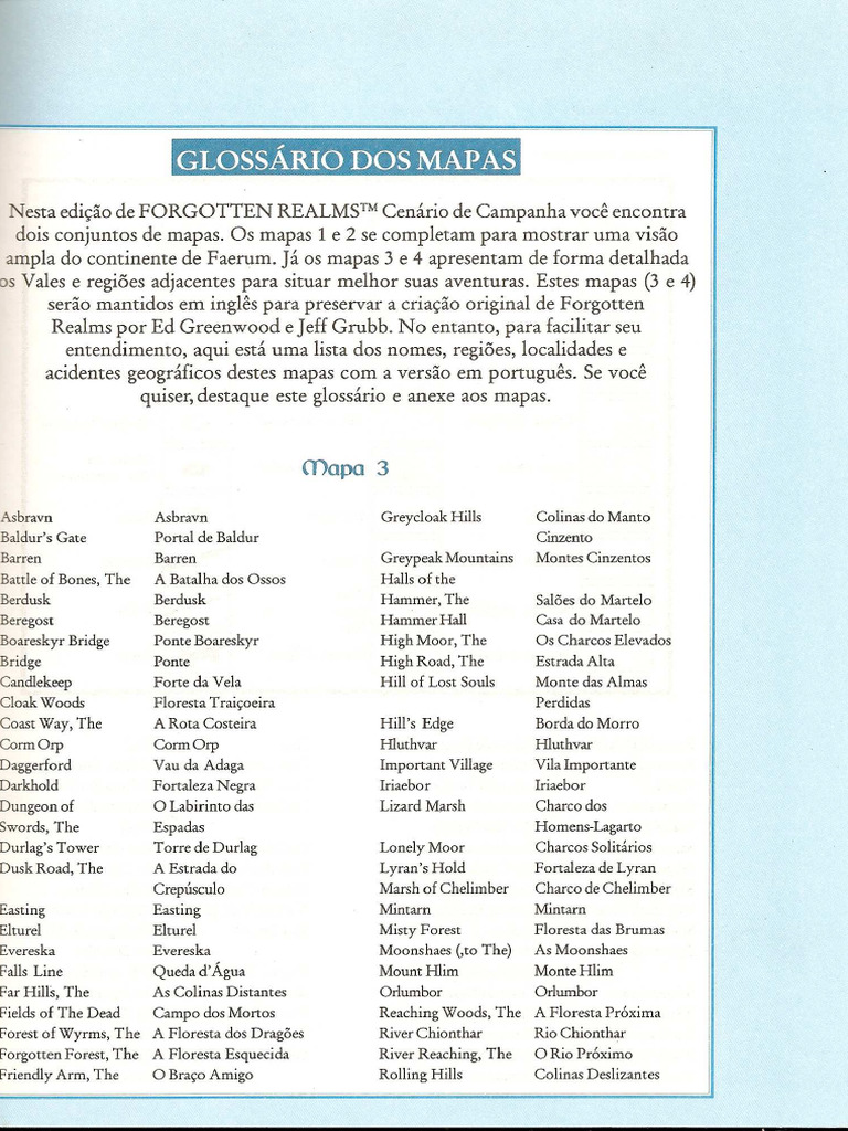 Forgotten Realms - Mapas | PDF