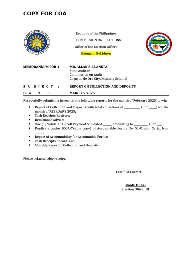 February 2025 Collection Report | PDF | Receipt | Business