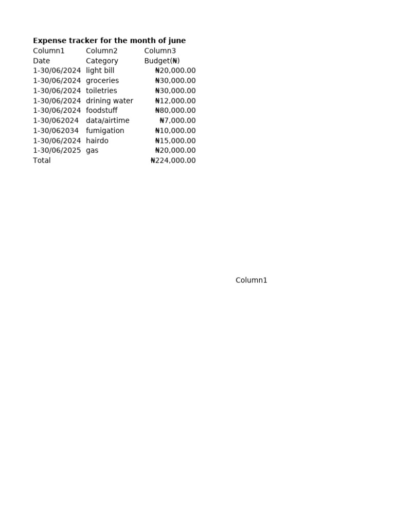 Expense Tracker Assignment0001 | PDF