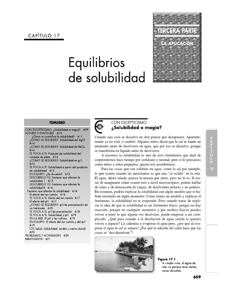 Equilibrio de solubilidad | PDF
