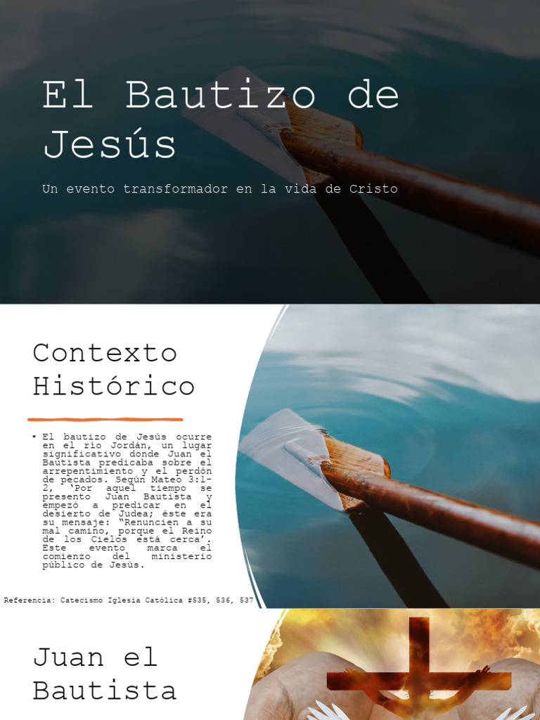 El Bautizo de Jesús | PDF | Jesús | Bautismo
