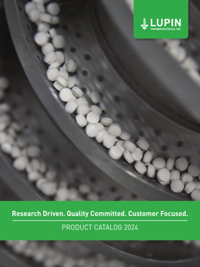 Lupin Pharmaceuticals Product Catalog 2024 | PDF | Drugs | Pharmacology