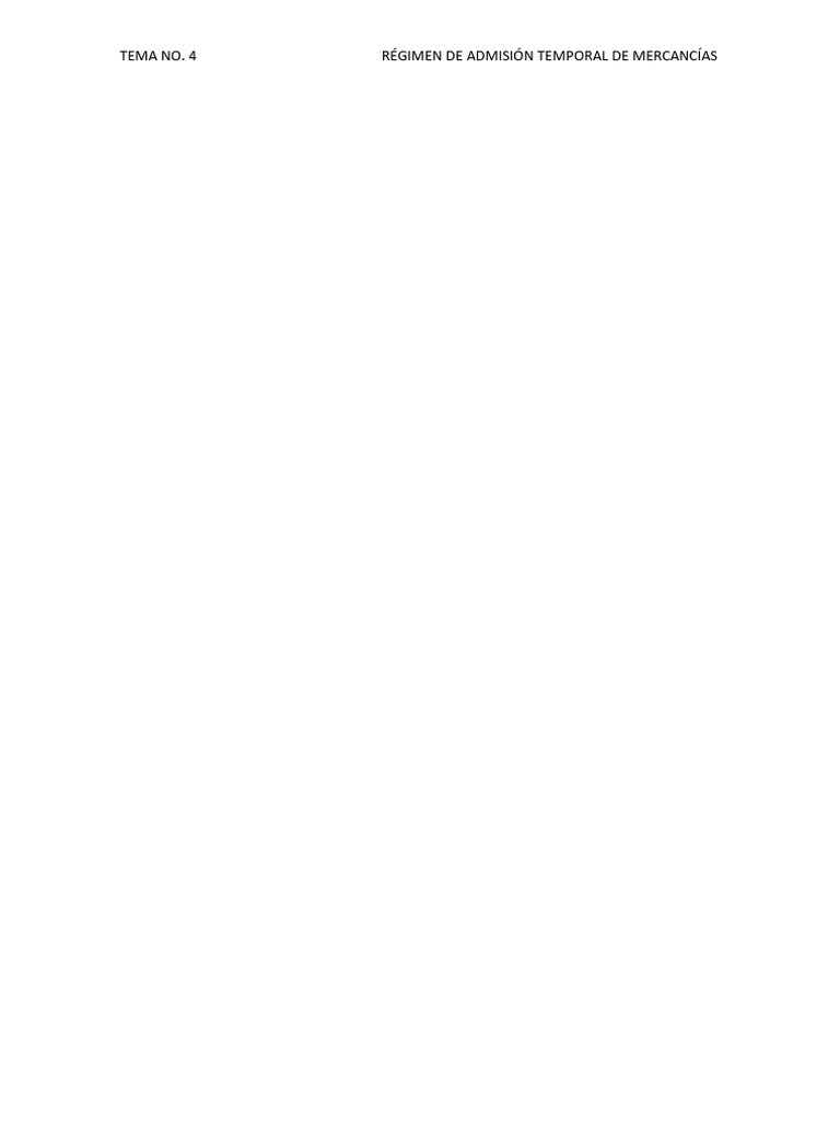 Tema No 4 | PDF | aduana