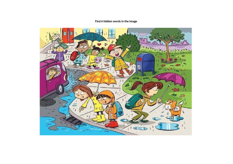 Find 6 Hidden Words Puzzle | PDF